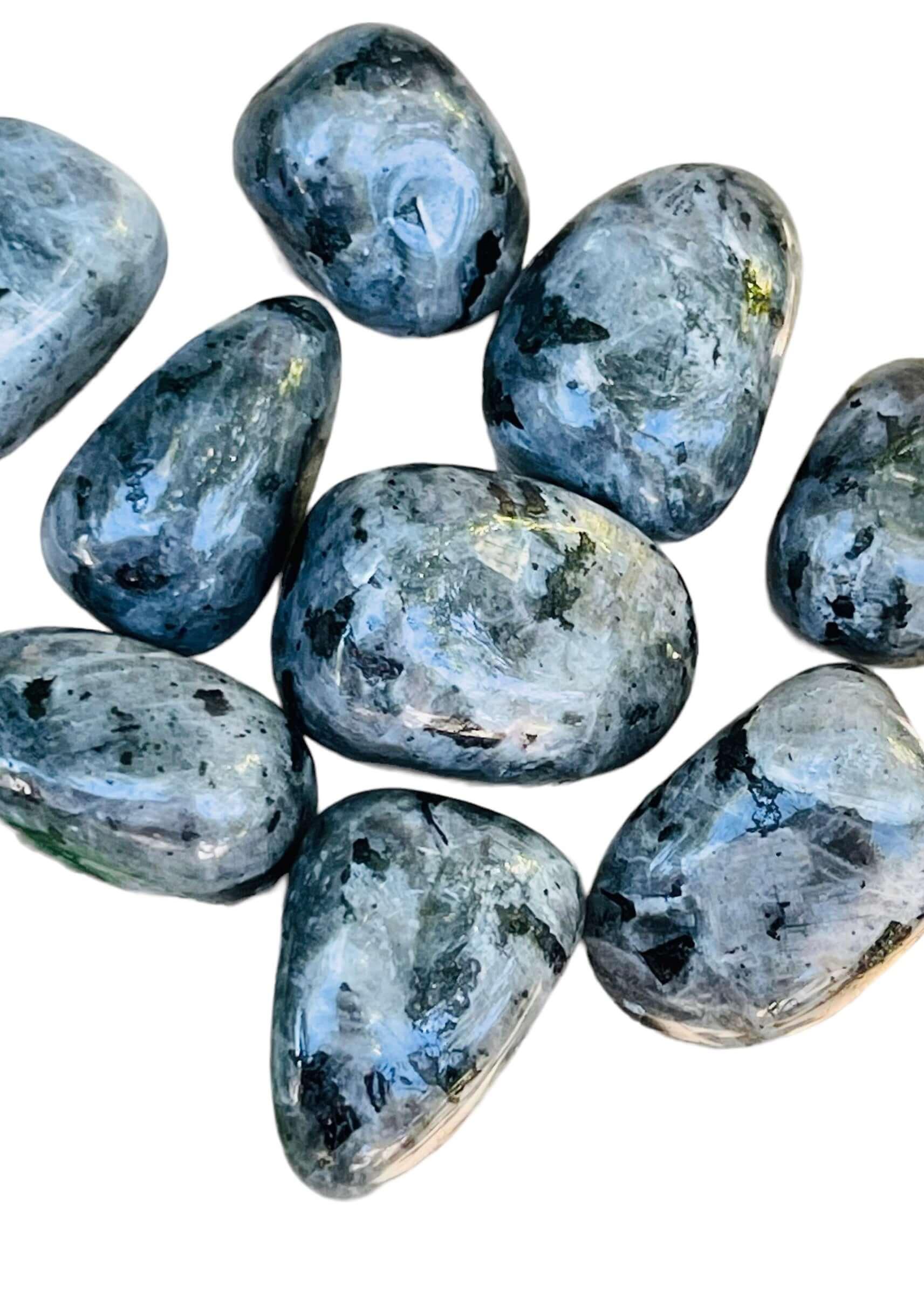 Larvikite Crystal Tumbled Stone – KUSHROX Crystal Gallery