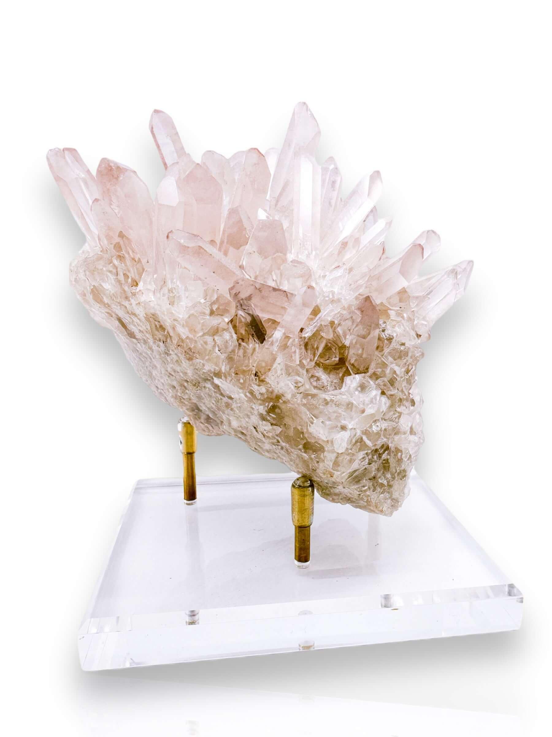 Pink Himalayan Quartz Crystal Cluster – KUSHROX Crystal Gallery
